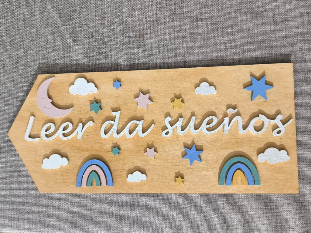 Letrero «leer da sueños» personalizado – Locadaca