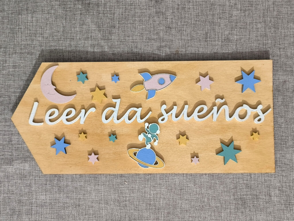 Letrero «leer da sueños» personalizado – Locadaca
